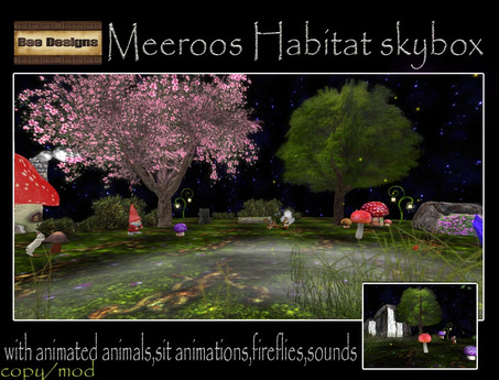 Second Life Marketplace - PROMO 750L OFF! Meeroos Habitat skybox box -Meeroos house - meeroo garden